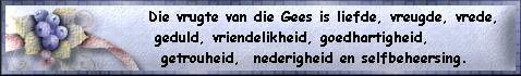 Vrugte van die Gees inkleur prent